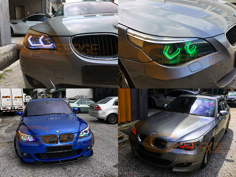 For BMW E60 E61 Concept M4 Iconic Style Dynamic RGB LED Angel Eyes Halo ...