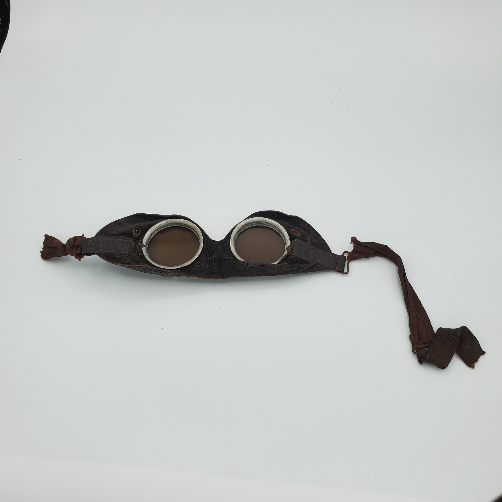 Original WWII WW2 German goggles soldier field sun glasses shades brown ...