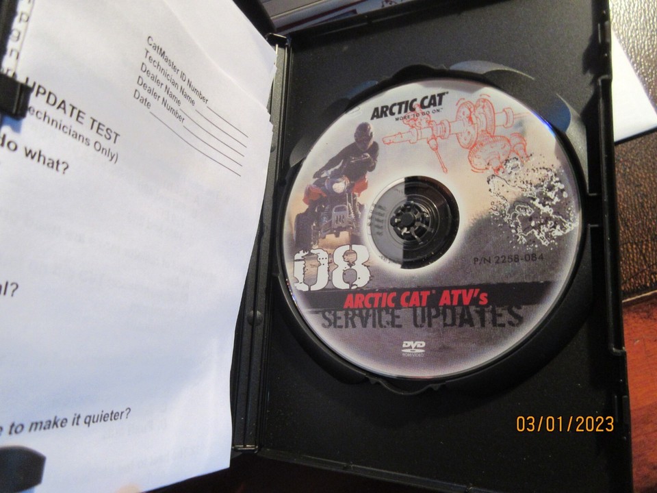Dealer Factory OEM Arctic Cat Service Updates for ATVs 2008 DVD | eBay