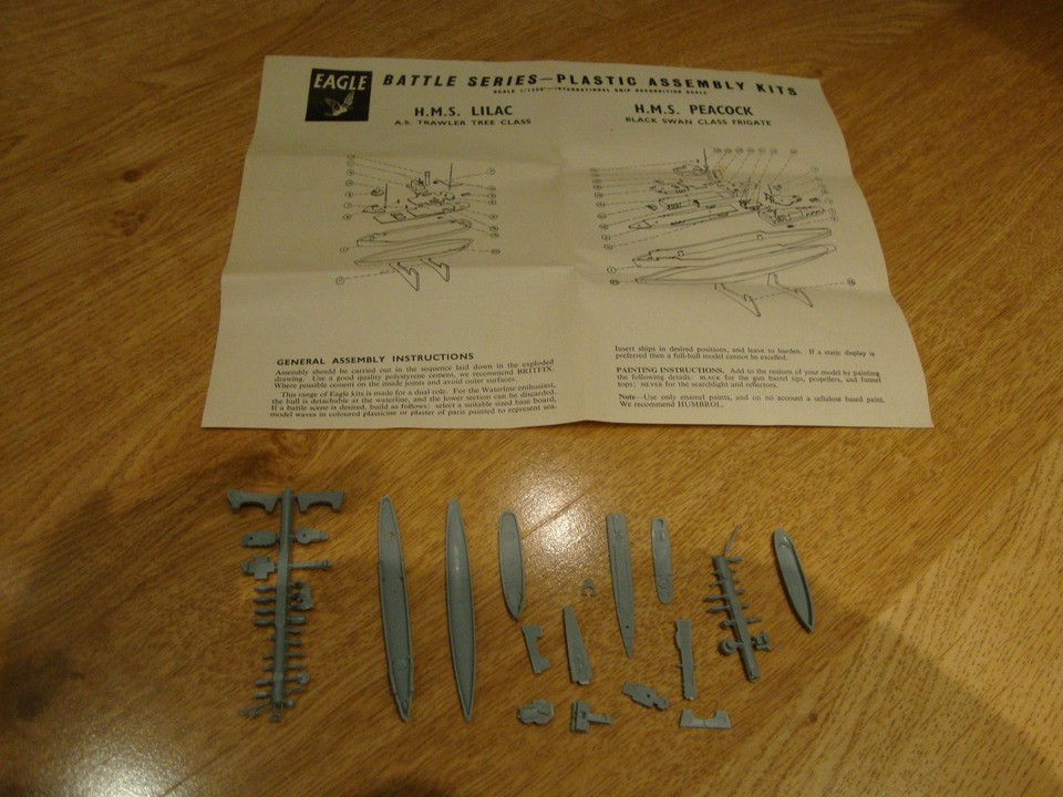 RARE L61 EAGLE Model Kit - Battle of the Atlantic HMS Peacock & HMS ...