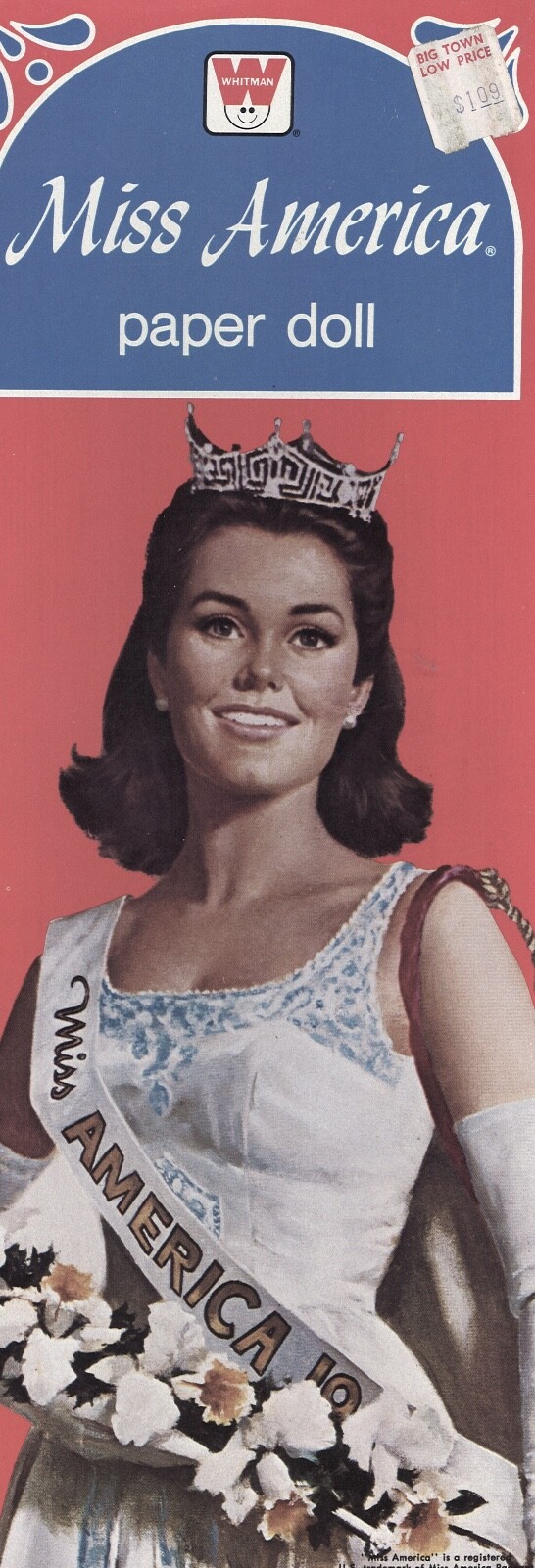 VINTAGE 1974 MISS AMERICA Paper DOLL LASER REPRODUCTIN~Org SZ UNCUT NO ...