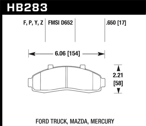 Hawk Front Disc Pads and Brake Shoes for 2001-2002 Ford Ranger ...