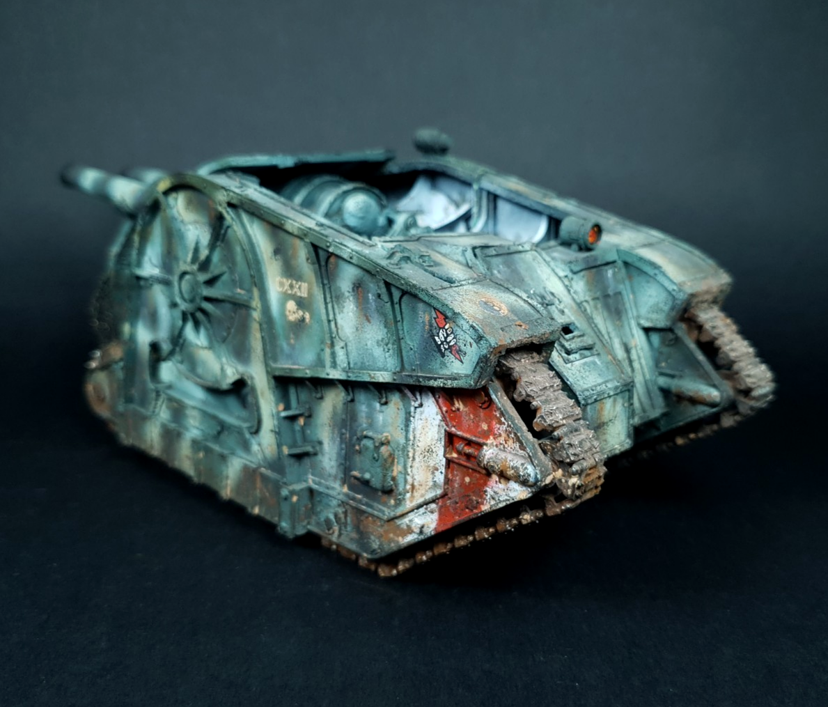Warhammer 40k - Astra Militarum Forge World Minotaur Artillery Tank OOP ...