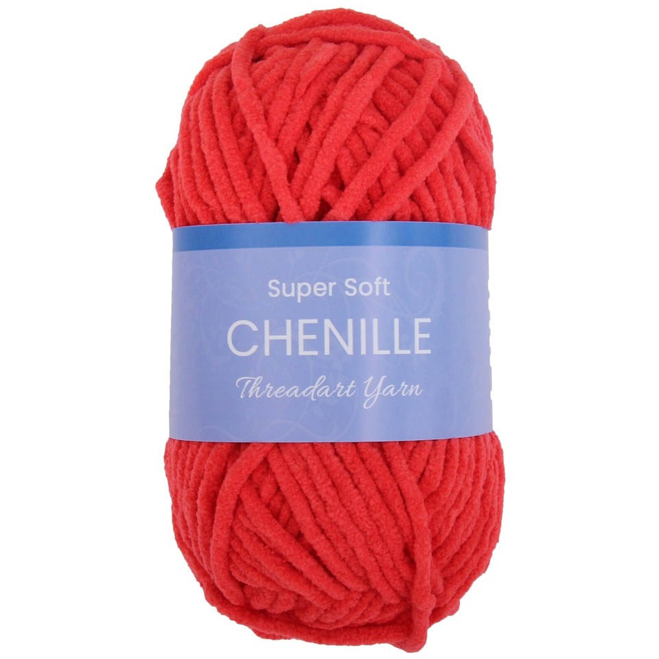 ThreadArt Chenille Yarn Set - Pinks - Crochet Knitting 50 Gm 60 yd ...
