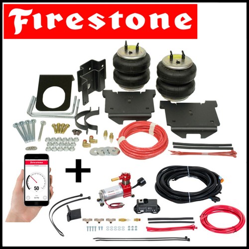 Firestone Rear Air Spring Bags & Compressor Kit 2001-2010 Silverado ...
