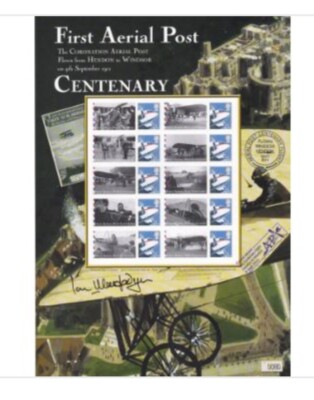 2011 Centenary of the First Aerial Post Commemorative Sheet Stamps ...