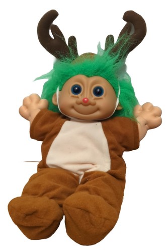 Troll Doll Russ 5" Christmas Rudolph Red Nose Reindeer Stocking Stuffer ...