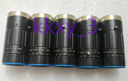 1 PCS OPT-C7528-5M 75MM 2/3 C-mount 5 million pixel industrial lens ...