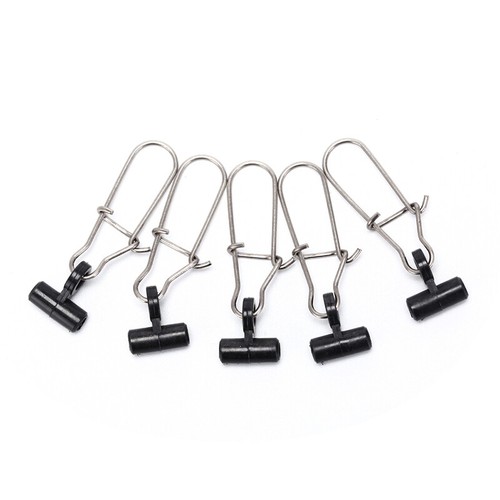 20X Fishing Sinker Plastic Slip Clips Head Swivel With Hook Snap Slide ...