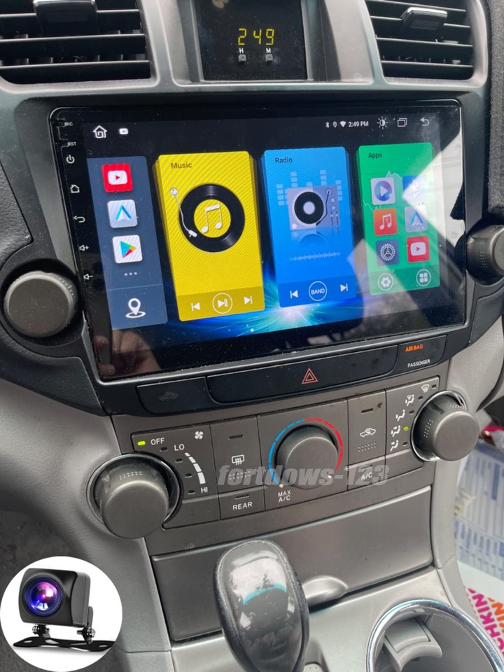 For 2008-2012 Toyota Highlander Apple Carplay Car Radio Android 12 GPS JBL 32G | eBay