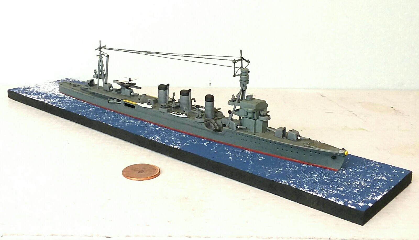 1:700 Scale Built Plastic Model Ship Japanese IJN CL Natori Cruiser | eBay