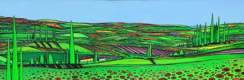 Original Tuscan painting, acrylic/mixed media, 2009, Artist: Jack ...