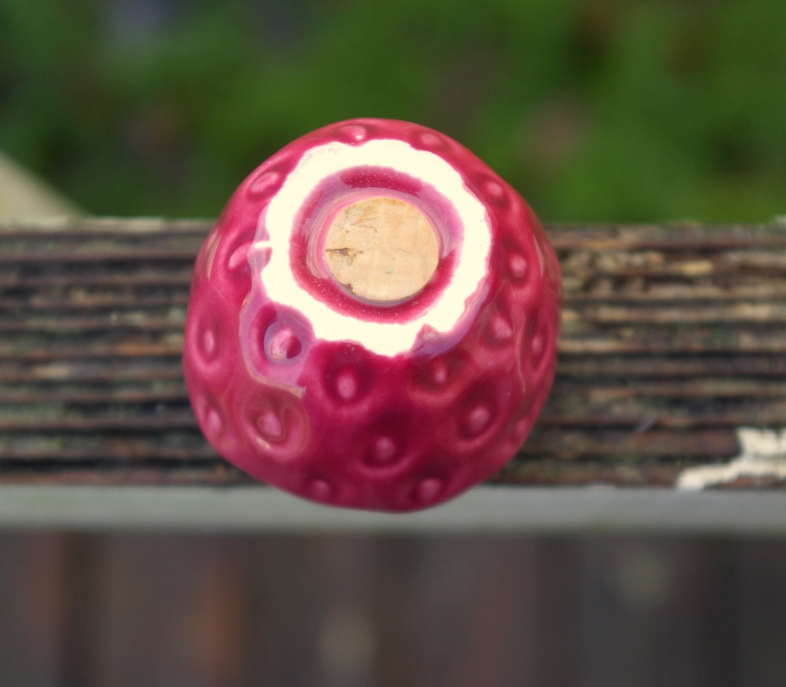 Strawberry Berry Salt or Pepper Shaker with Cork Stopper 2" Tall | eBay