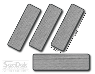 SeaDek Boat EVA Step Pads - Non Skid 4-Pc Stick-On - StormGray-DarkGray ...