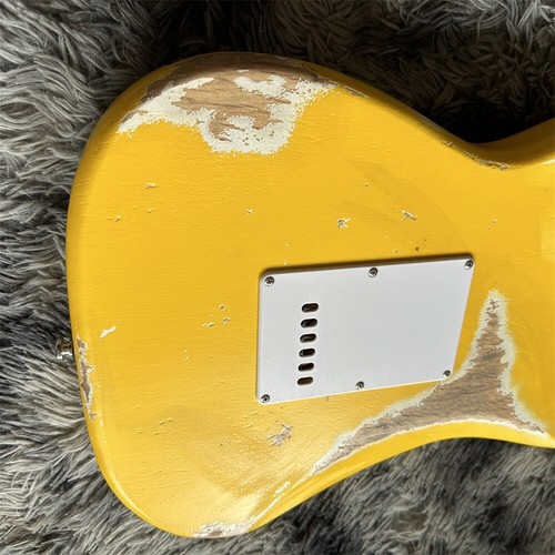 In Stock Aged Handed Relics Old ST Yellow Electric Guitar Shipping ...