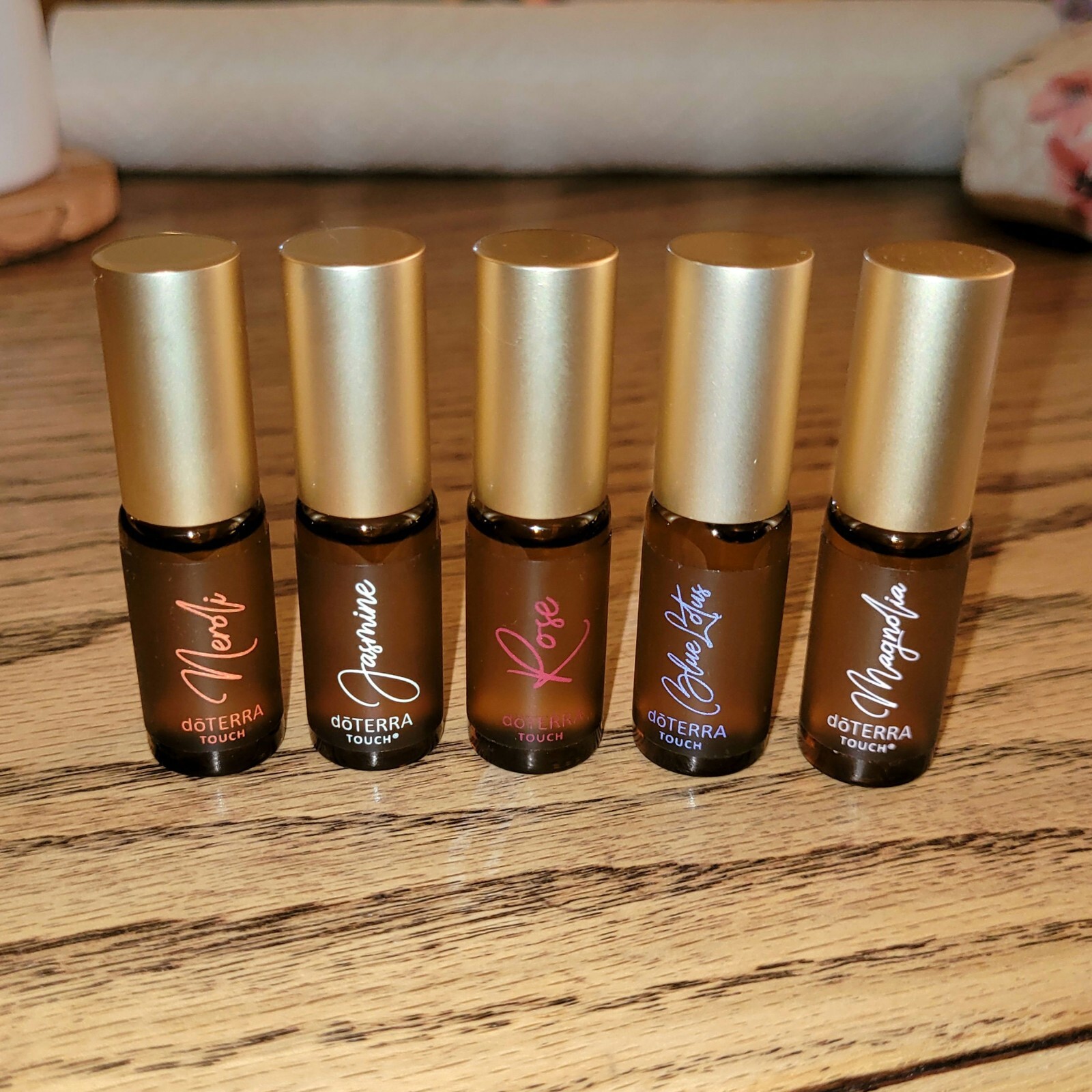 Lot 5 doTERRA Touch Florals: Jasmine-Rose-Neroli-Blue Lotus-Magnolia ...