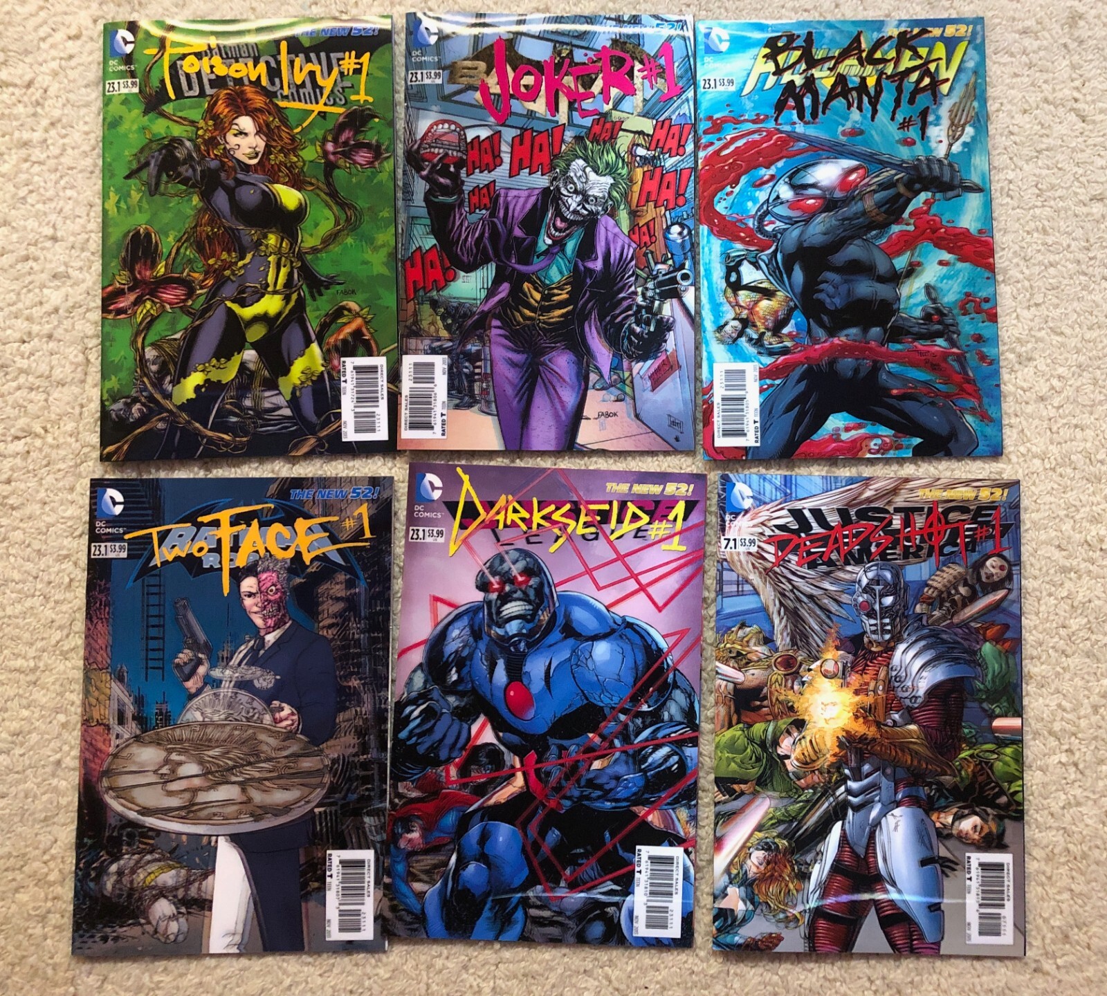 DC - New 52 Villains Month Lenticular 23.1 Comic Book Lot Poison Ivy ...