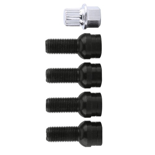 EJJ 4+1 Wheel Bolts & Lock Lug Nut Set With Key For Golf4 MK4 B5 1998 ...