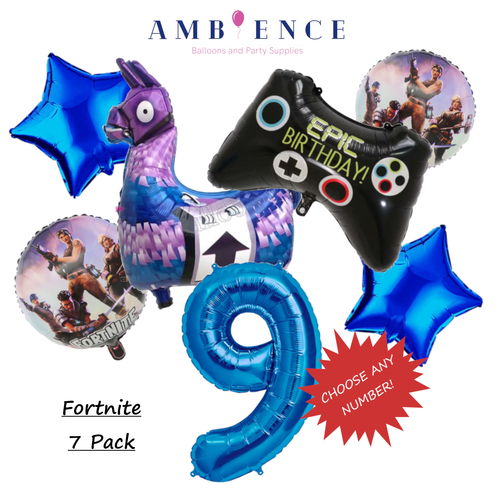Fortnite Balloons Birthday Party Gaming Boys X-Box PS5 Playstation ...