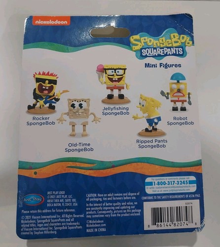 Nickelodeon SpongeBob SquarePants Mini FIgures 5 Pack by Just Play Kids ...