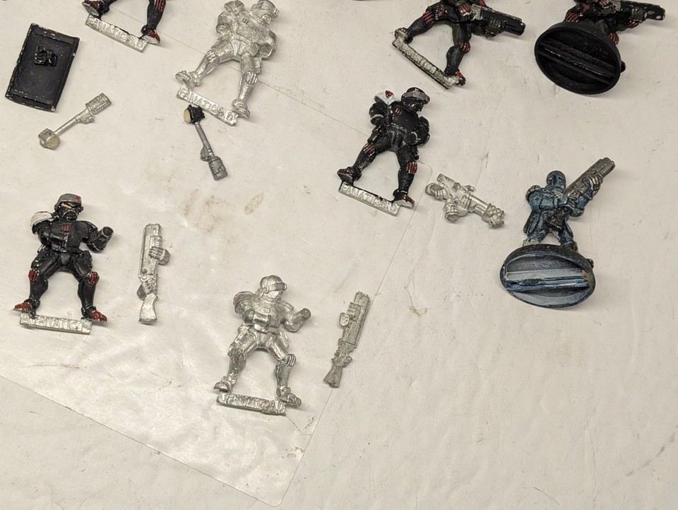 Necromunda fanatic enforcers Arbites lot Metal Rare OOP Warhammer 40K ...