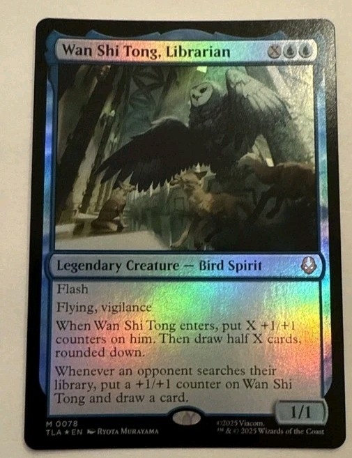 Wan Shi Tong, Librarian FOIL 78 Avatar TLA MTG Mythic Unplayed Mint ...