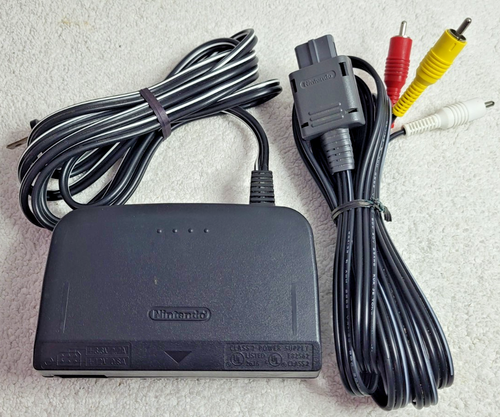 Original OEM Nintendo 64 N64 AC Power Supply Brick NUS-002 AC & OEM AV ...