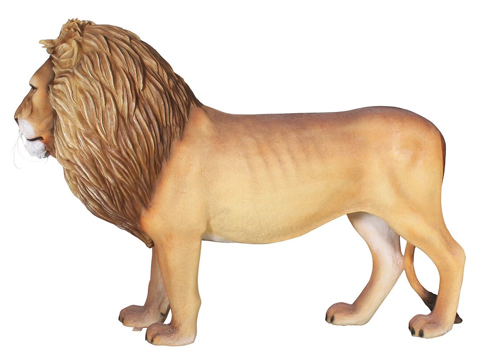 Large Lion Statue - Lion Statue Life Size Realistic - Indoor Outdoor | eBay
