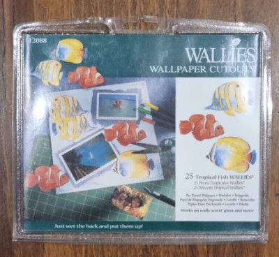 WALLIES Wallpaper Cutouts Sticker Tropical FISH sea life 25 Decals | eBay