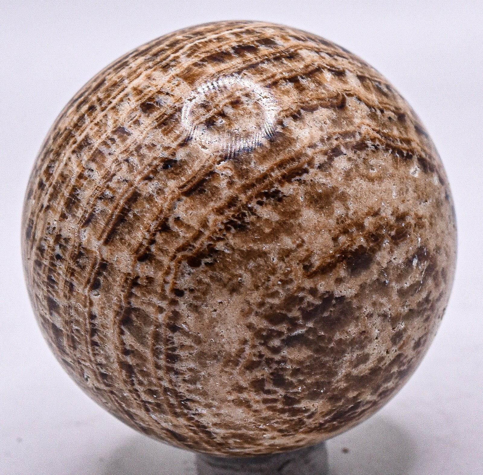 2" Banded Aragonite Sphere Polished Natural Gemstone Crystal Mineral ...