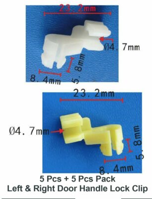 5 + 5pcs Fit Toyota 6929312060 6929312050 Left & Right Door Handle Lock ...