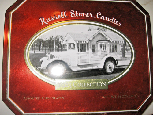 Vintage RUSSELL STOVER CANDIES Christmas Cookie Tin "1925 Collection ...