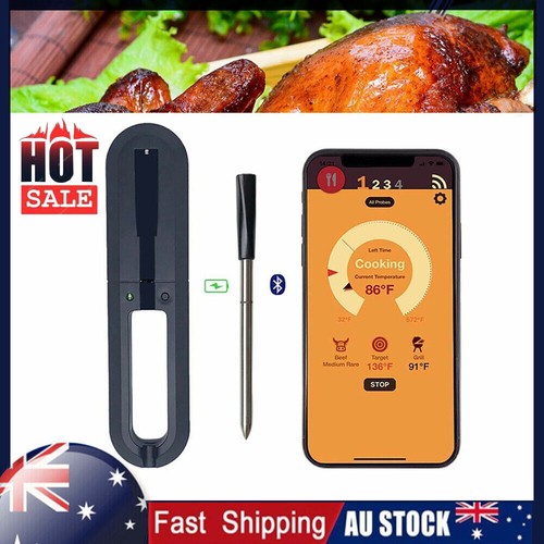 Food Meat Steak Thermometer Dual Sensors Wireless BBQ Oven Grill Smart ...