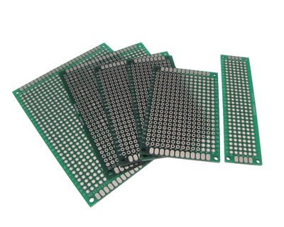 Double Side Prototype Board Perforated 2.54mm Through Hole - Pack of 6 ...