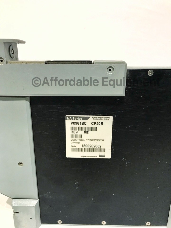 FOXBORO I/A Series CP40B P0961BC REV - OE CONTROL PROCESSOR CP40 | eBay