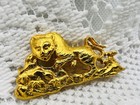 Vintage MFA Museum of Fine Arts Signed Gold Tone Crouching Tiger Pin ...