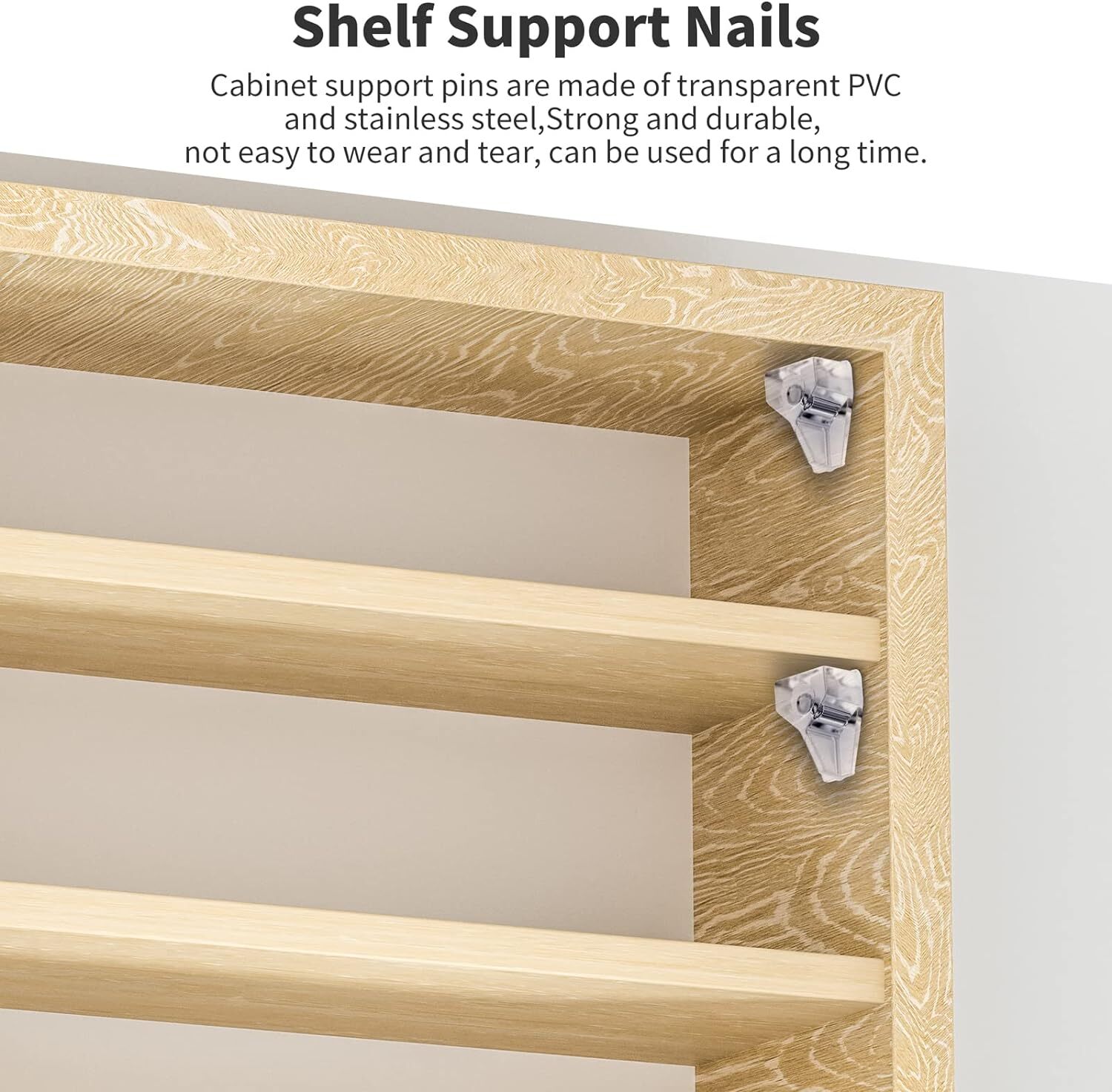 50/100 Stk. Bodenträger Regalbodenträger Regal Träger Transparent 5mm ...