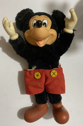 Vintage Disney Mickey Mouse Applause 7" Plush And Rubber | eBay