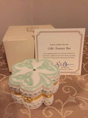 Lenox Irish Celtic Treasure Box St. Patrick's Day with Box | eBay