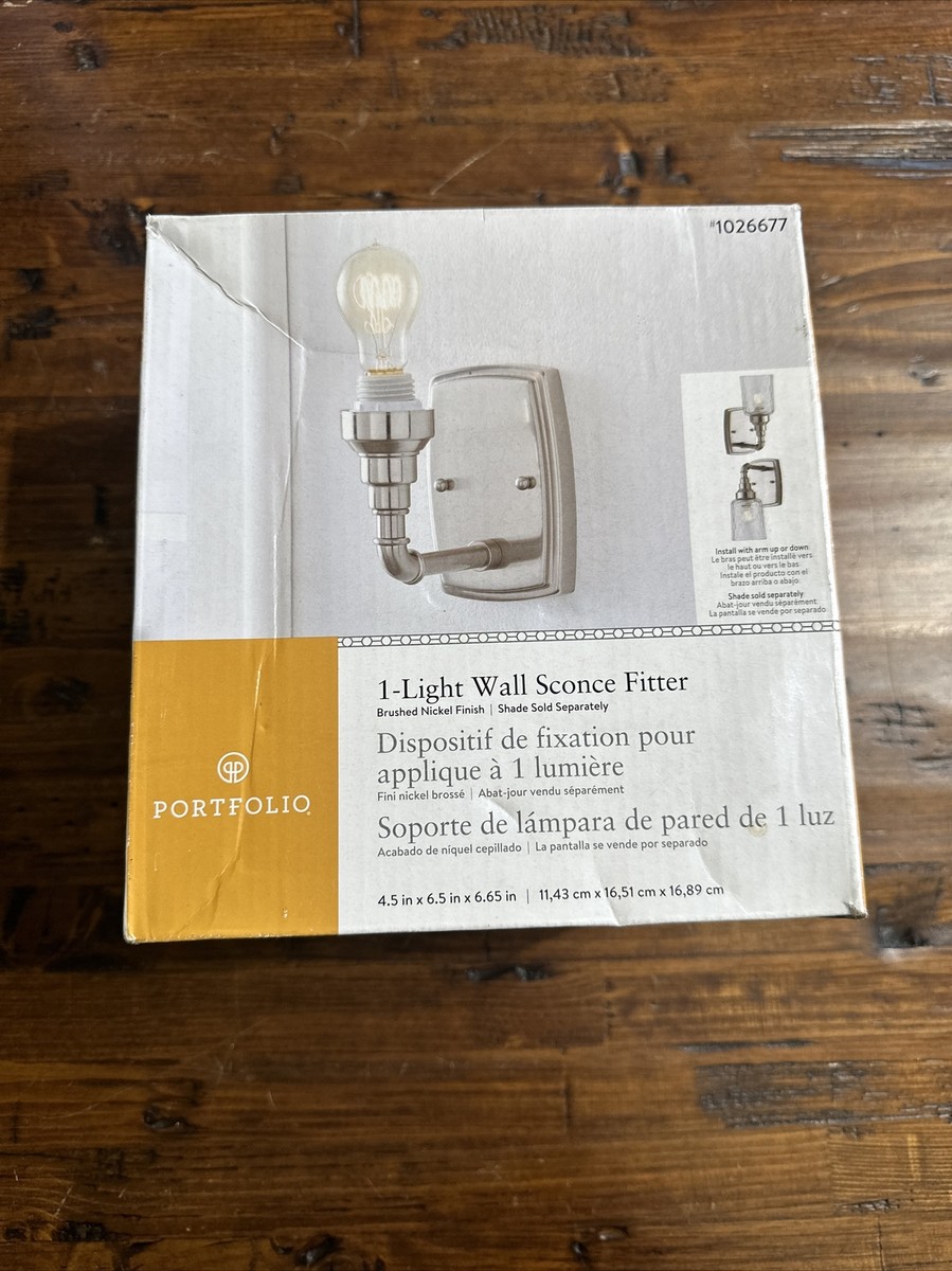Portfolio Brushed Nickel Touch Lamp