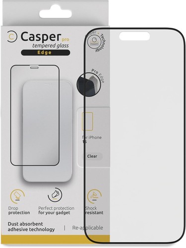 Casper Pro Edge Tempered Glass For iPhone 15/15pro/15promax/16/16pro ...