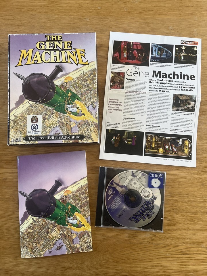 THE GENE MACHINE PC Game - Big Box Good Condition Vic Tokai more ...