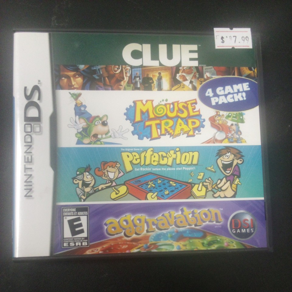Clue/Mouse Trap/Perfection/Aggravation (Nintendo DS, 2007) 802068100971 ...
