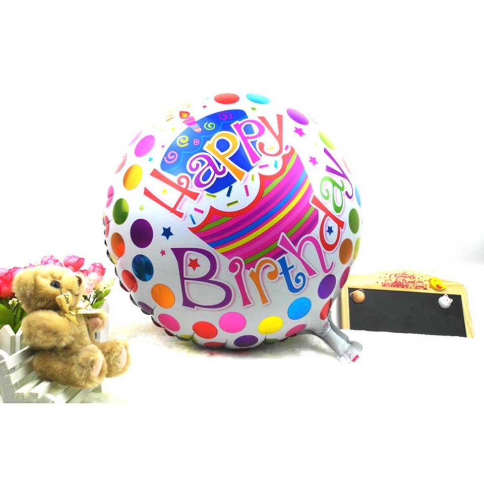 2 Pack Foil Balloons Happy Birthday Helium Table Decorations Decorative ...