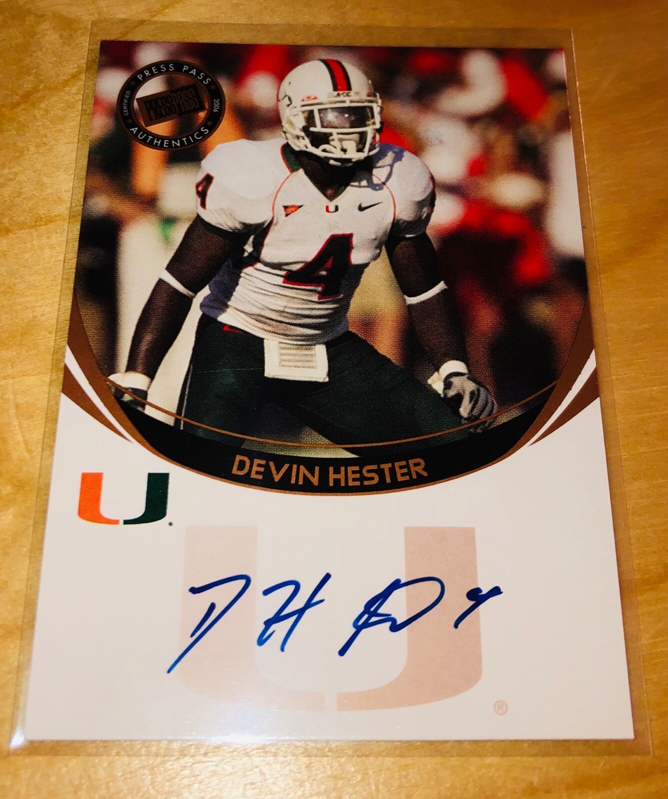 Devin Hester 2006 Press Signed Rookie Card RC Certified Auto RARE A | eBay
