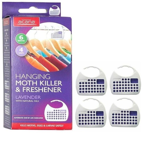 Acana Moth Hanging Proofer Killer Repellent Freshener Fabric Lavender 4 ...