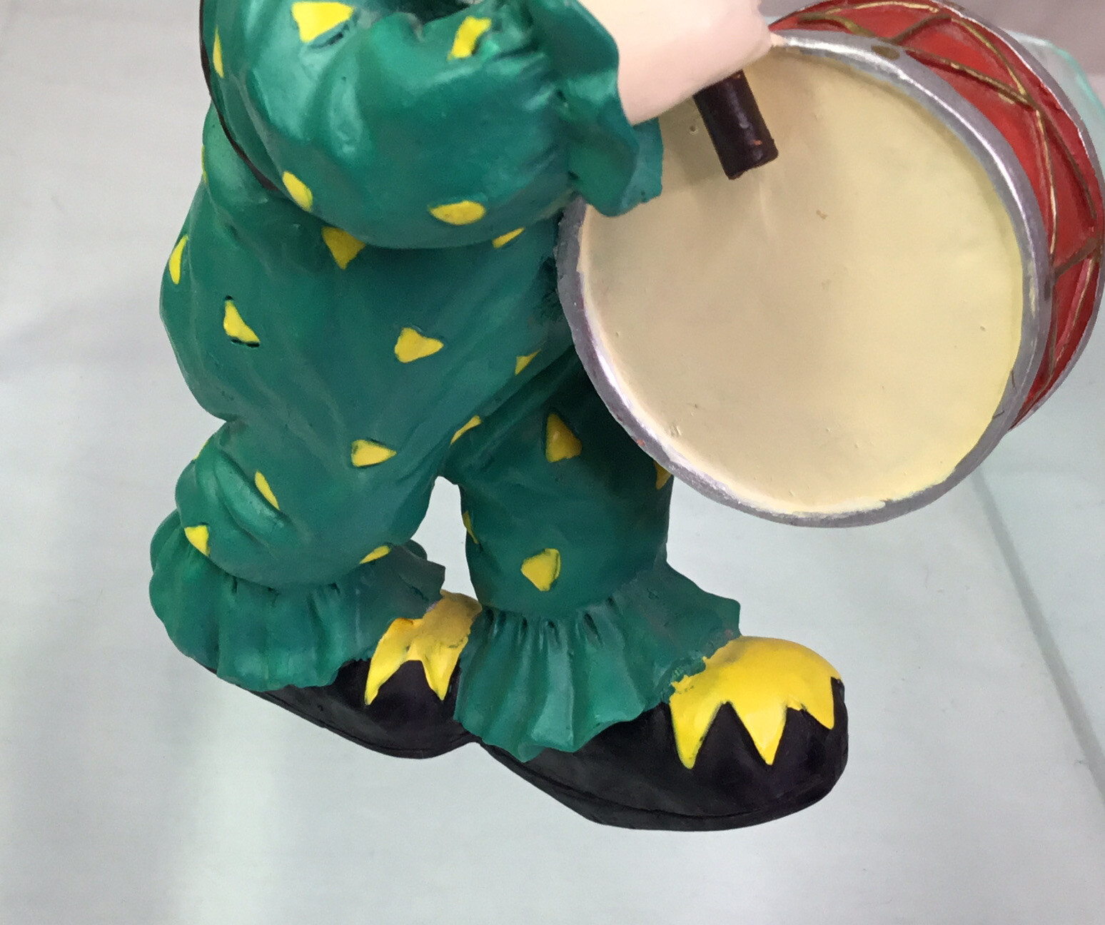 Vintage Marching Circus Clown Playing Drum Happy Resin 5” Tall | eBay