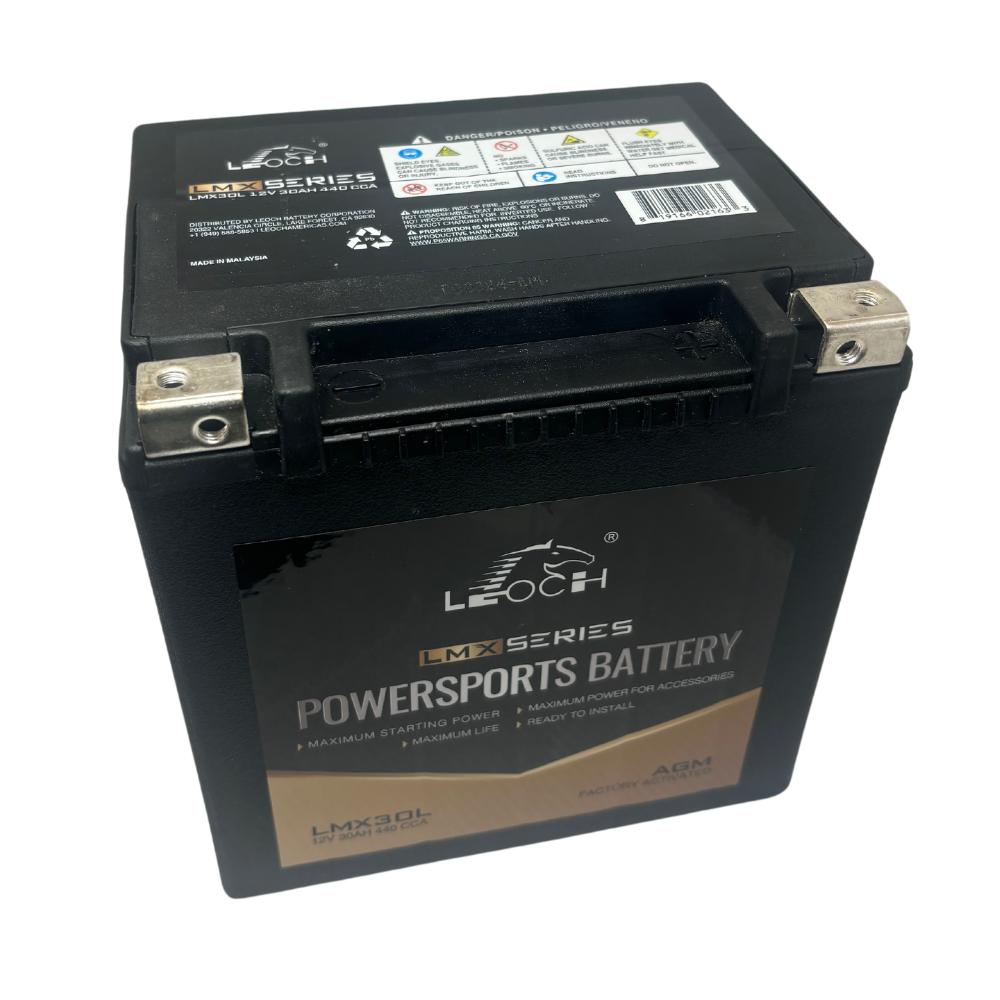 Leoch MX30-3 12V 30AH 440CCA AGM Battery | 12V | 1 Year Manufacturer ...