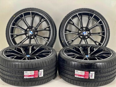 20" Gloss Black Machined M550 Style Wheels 5x120 Rims BMW 3 4 5 M3 M4 ...