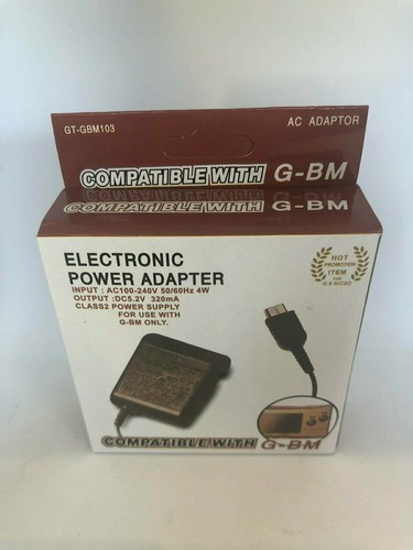1x Nintendo Gameboy Advance GBA Micro Power Adapter Black Wall Charger ...